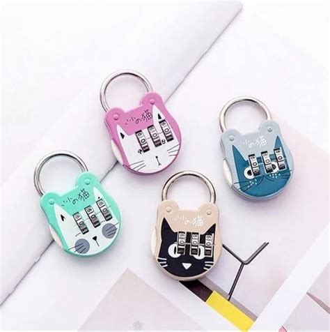 Cat Shape Mini 3 Digit Password Bag Lock At ₹ 65piece Handleset Door Lock In Naraingarh Id