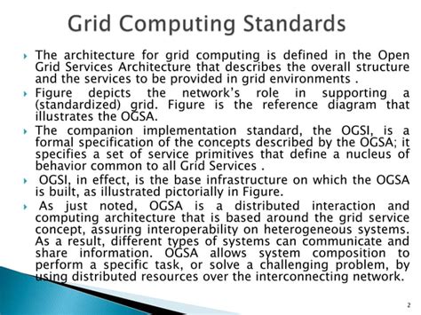 Grid Computing Standards Ppt