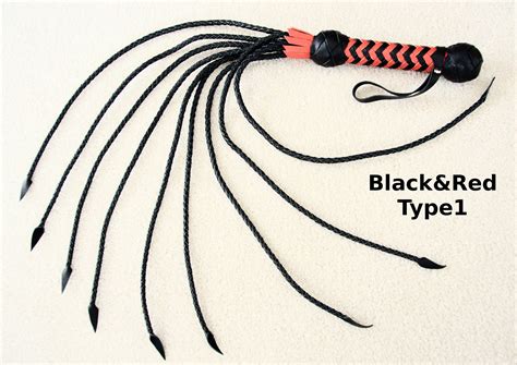 Cat Onine Tail Whip Premium Leather 9 Tails Etsy