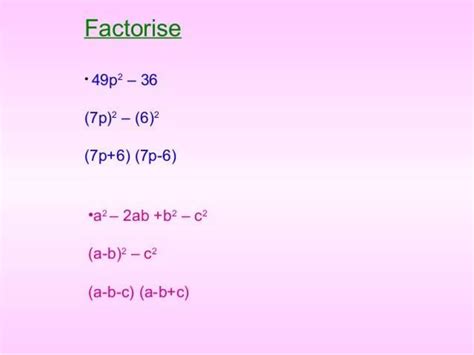 Factorisation Maths Ppt By Kanishk Schdeva Class 8th Pptx