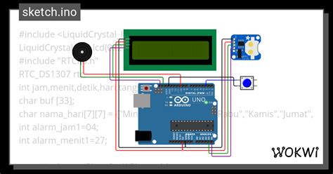 RATI NUR NILA SARI 25 XII C JAM DAN TANGGAL Wokwi ESP32 STM32