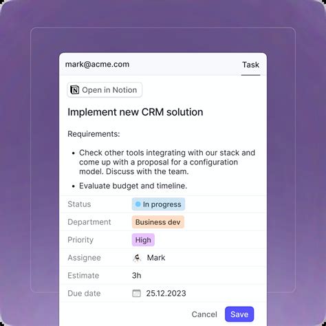 Notion Integration