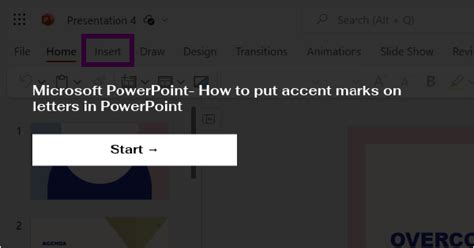 Microsoft Powerpoint How To Put Accent Marks On Letters In Powerpoint