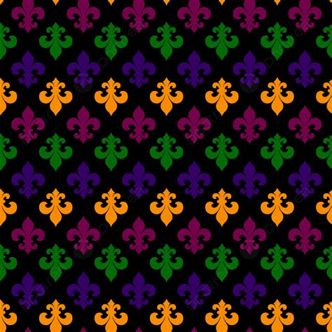 백합 문양과 마디 그라 카니발 원활한 패턴 배경 상징 복장 장식 배경 일러스트 및 사진 무료 다운로드 Pngtree