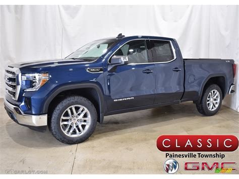 2021 Pacific Blue Metallic Gmc Sierra 1500 Sle Crew Cab 4wd 143005571