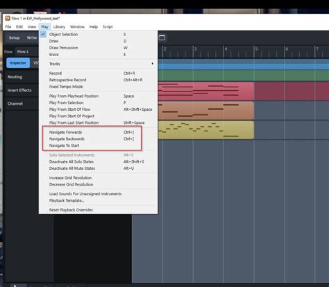 Navigation Menu Commands Play Menu Dorico 4 Dorico Steinberg Forums