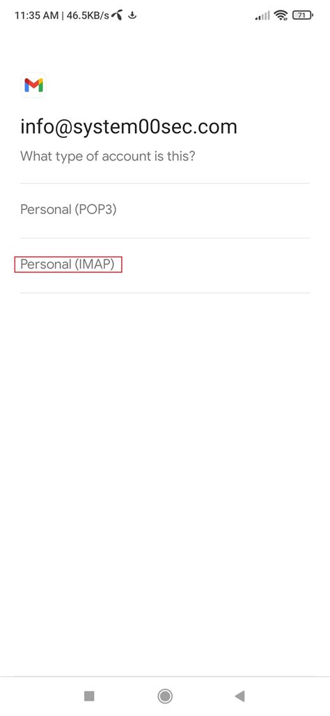How To Setup Email On Android Phone Knowledgebase Alpha Net