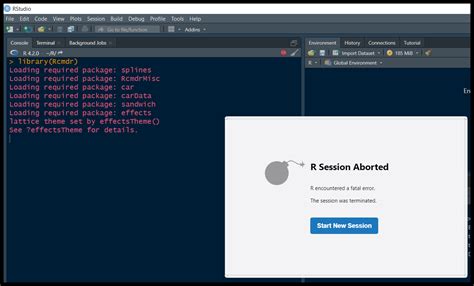 Can You Reproduce RStudio Crashes While Trying To Open RCommander