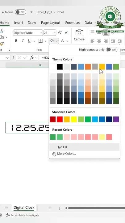 ⏰ Digital Clock How To Create Digital Clock ⏰ Using Vba Coding In