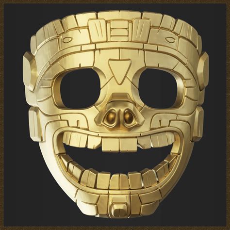 Aztec Mask Ancient Tribal 3d Model By Zames1992d
