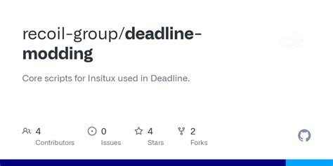 deadline modding readme md at master · recoil group deadline modding · github