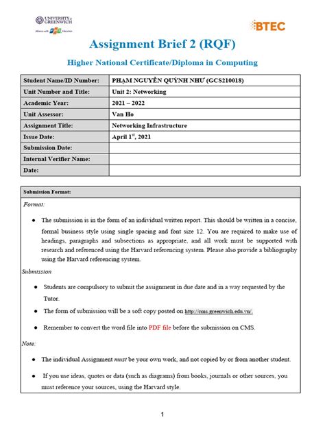 1unit 2 Assignment Brief 2 Pdf