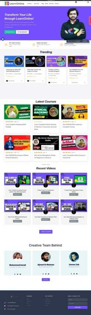 Web Designing Learnonline