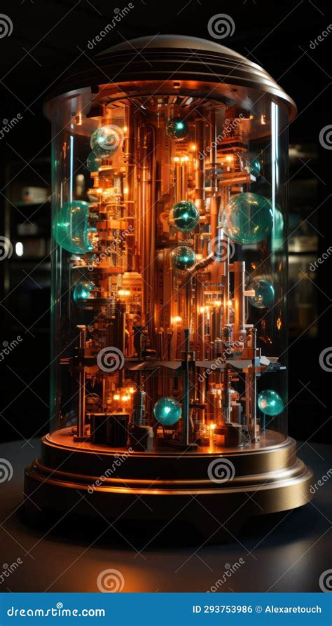 quantum computer abstract quantum computing circuit with futuristic