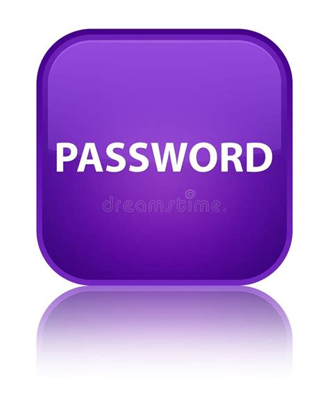 Password Special Purple Square Button Stock Illustration Illustration Of Privacy Secure