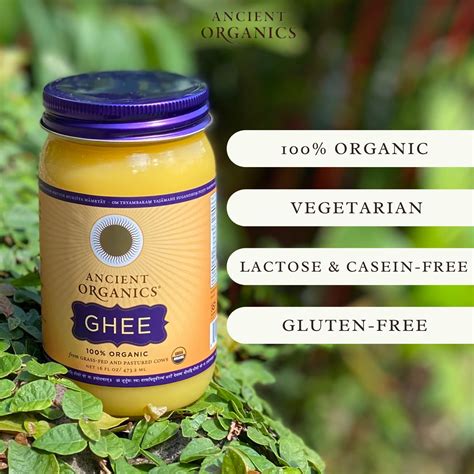 Mua Ghee Organic Grass Fed Gluten Free Clarified Ghee Butter With