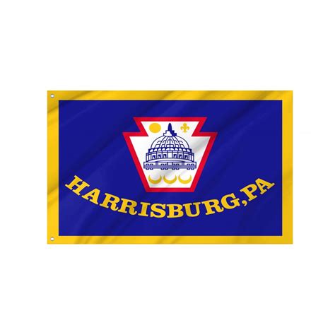 Harrisburg Pennsylvania Flag For Indoor And Outdoor Use Durable And Uv Safe Flag