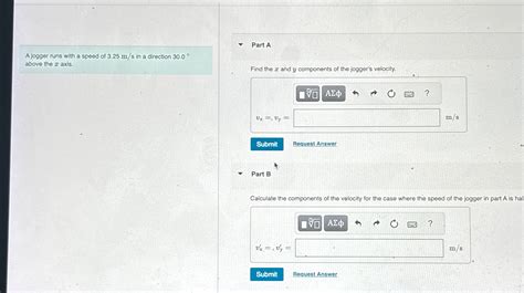 Solved Part AA Jogger Runs With A Speed Of Ms In A Chegg