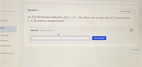 solved questionshow exampleslet f ﻿be the function defined