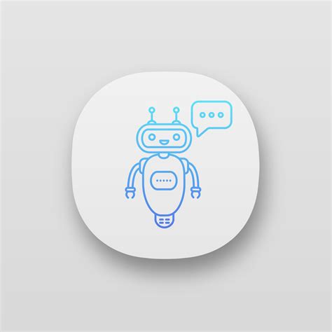 Chatbot Typing Answer App Icon Ui Ux User Interface Talkbot With Dots In Speech Bubble Modern