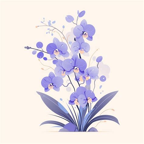 Premium Vector Malaysian Orchid Flower Patterns With Delicate Details