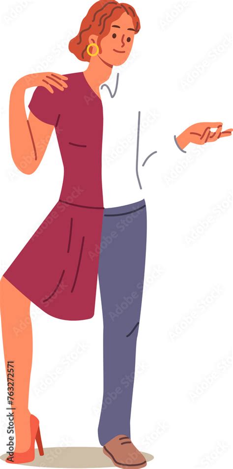 Human With Absence Of Gender Stereotypes Strives For Self Expression And Wears Men And Women