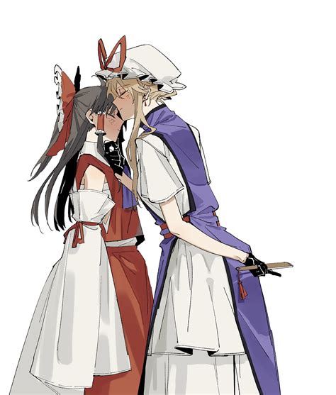 Dynasty Reader Image Zy 9 Reimu X Yukari Touhou Project Yuri Height Gap