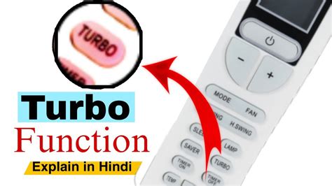 Turbo Button Use In Voltas Ac Remote Control Operation Turbo Button Explain In Hindi Ac