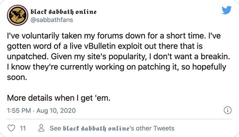 Cve 2020 17496 Zero Day Remote Code Execution Vulnerability In Vbulletin Disclosed Blog