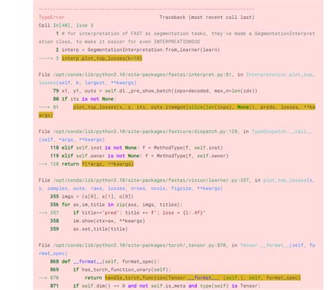 Segmentation Interpretation TensorBase Format Error Part Fast Ai Course Forums
