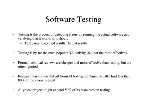 Introduction To Software Quality Assurance And Testing Ppt Download