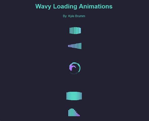 Wavy Loading Animations Css3 Spinners Coding Tutorials