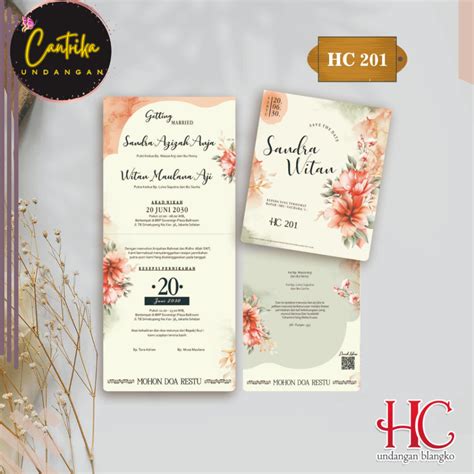Jual Blangko Undangan Hc 201 Harga Murah Grosir Bonus Buku Album Katalog Dan File Setting