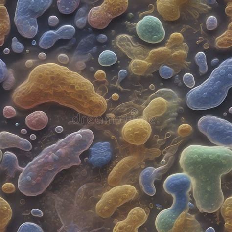 Color Bacteria Painting Background Ai Generated Stock Illustration