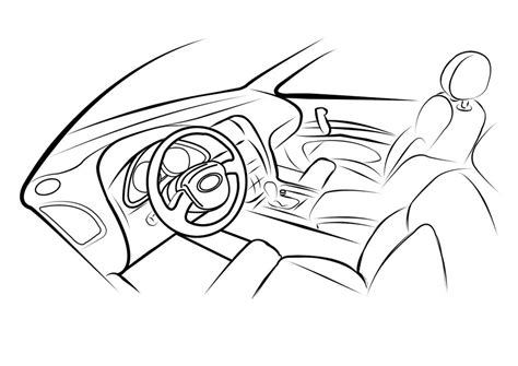 How To Draw Inside Of A Car At David Montalvo Blog