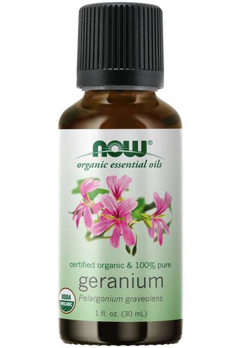 Now Organic Essential Oils Geranium Oil Supplement First