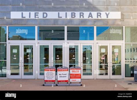 Las Vegas Nov 10 2020 Sunny Exterior View Of The Lied Library Of