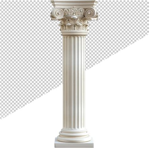 Premium Psd A White Column With A Column On It