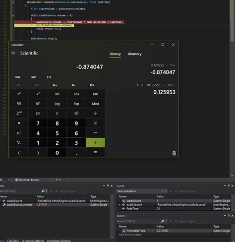 Trying To Understand Math Behind Audio Fade Out Ienumerator Unity
