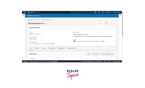 AWS App Runner Scaler Topics