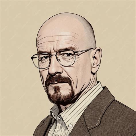 A Drawing Of A Bald Man With Glasses And A Shirt That Says Bald Man