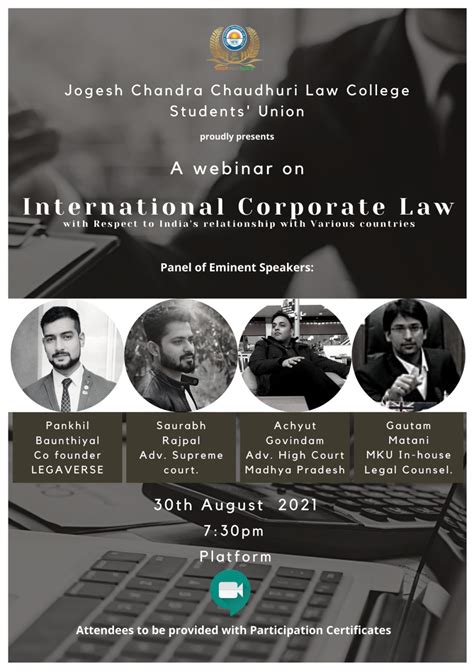shrishti jain on linkedin an amazing webinar on the international corporate law for more…