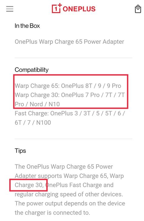 The Warp 65 Charger Doesnt Support Op8 Pro The Website Clearly States It Supports Warp Charge