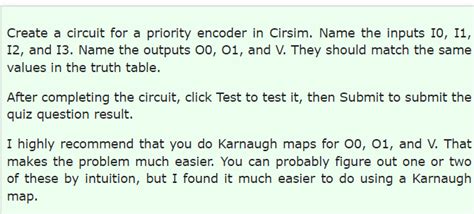Create A Circuit For A Priority Encoder In Cirsim