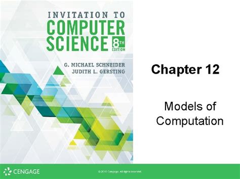 Chapter 12 Models Of Computation Learning Objectives 1
