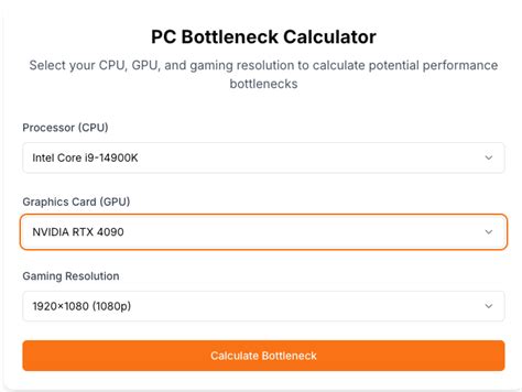 Pc Bottleneck Calculator No Login Free Online Tool