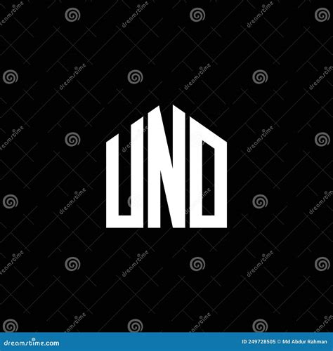 Uno Letter Logo Design On Black Background Uno Creative Initials