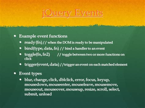 JavaScript And JQuery Information Systems 337 Prof Harry Plantinga
