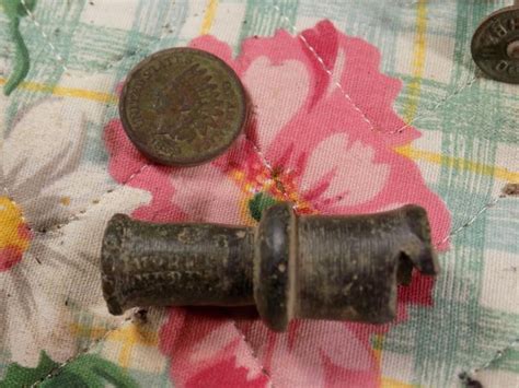 Heavy Brass Threaded Object Found Metal Detecting An Area In Which