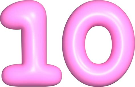 Numbers 1 10 Pngs For Free Download